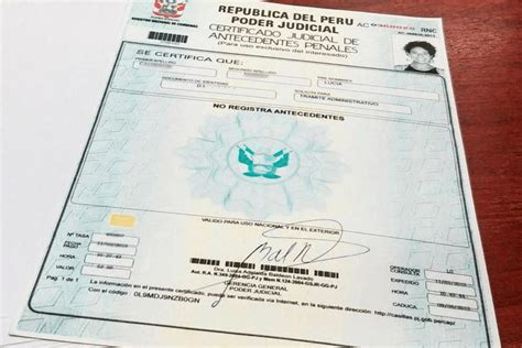 Antecedentes Judiciales El DNI