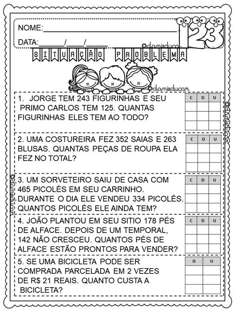 Atividades de Matemática multiplicação simples Dani Educar verloop io