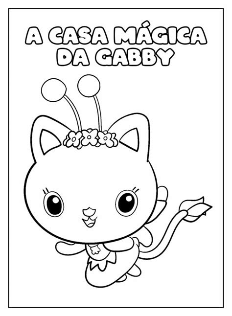 Desenhos da Casa Mágica da Gabby para colorir Bora Colorir