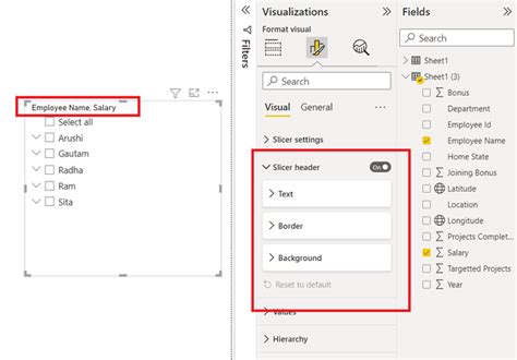 Power BI Slicer GeeksforGeeks