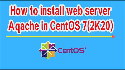 How To Install Apache Web Server In Centos 7 YouTube