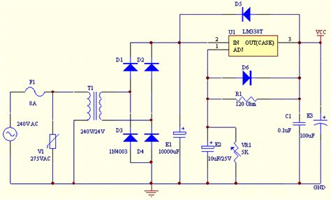 Power Supply Circuit Diagram Symbol Wiring Diagram And Schematics