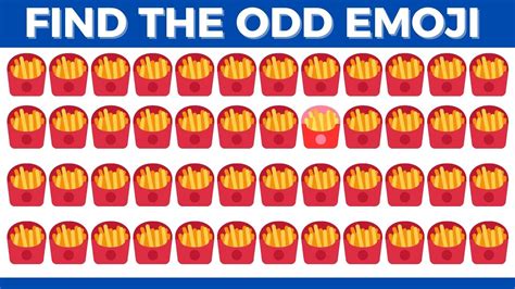 Find The Odd One Out Junk Food Edition Medium Hard Youtube
