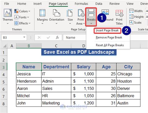 how to save excel as pdf landscape with quick steps exceldemy