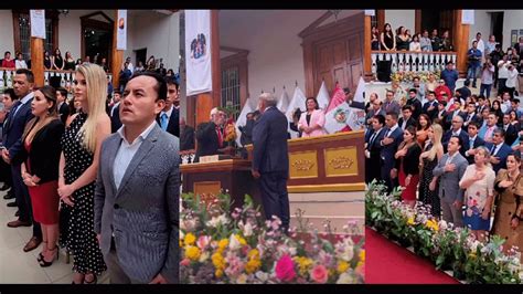 Brunella Horna estuvo en la juramentación de César Acuña como