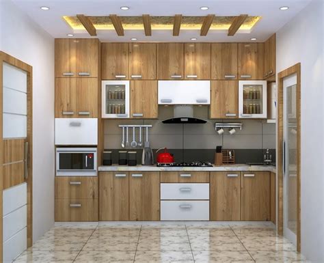 Modular Kitchen Interior Design Decoration Kolkata 3 BHK Flat Home