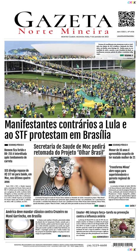 JORNAL IMPRESSO 09 DE JANEIRO DE 2023 EDIÇÃO Rede Gazeta de Comunicação