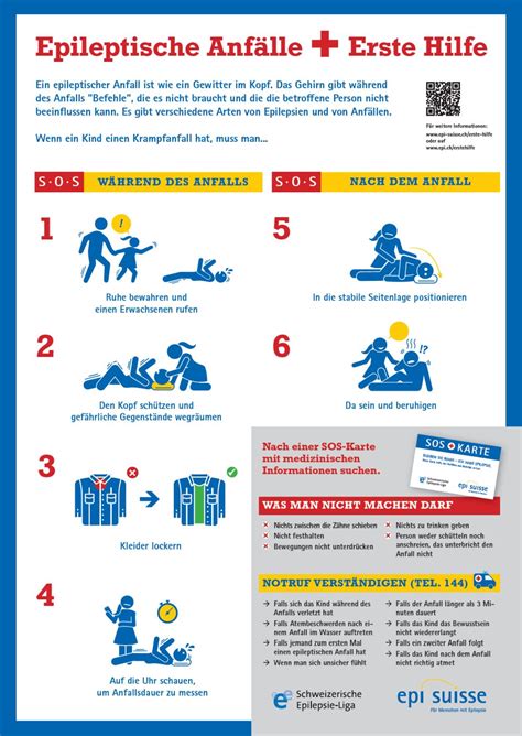 Erste Hilfe Plakat für Kinder Epi Suisse