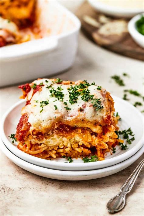 The Best Spaghetti Casserole Easy Weeknight Recipes