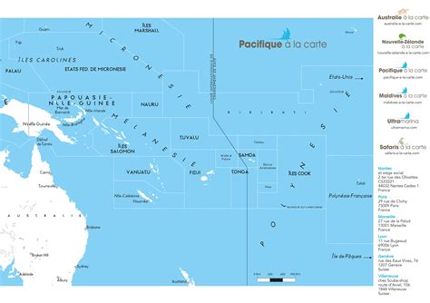 Carte Du Pacifique Pacifique La Carte