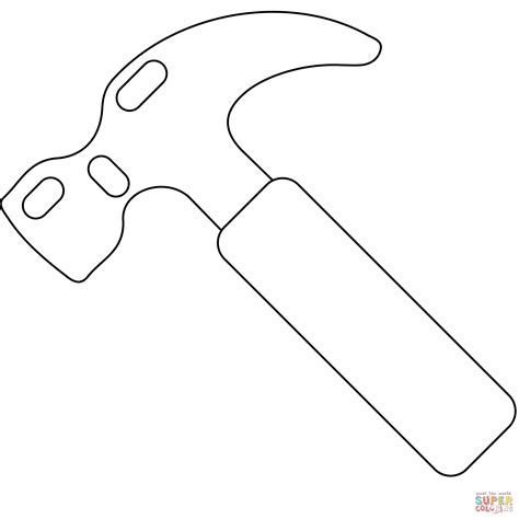 Dibujo De Emoji De Martillo Para Colorear Dibujos Para Colorear