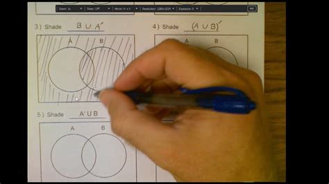 Shading Venn Diagrams Sets