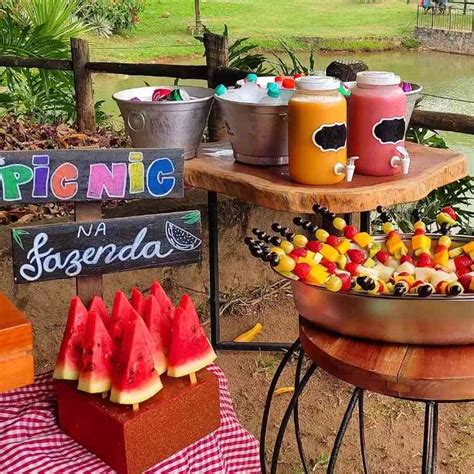 Piquenique infantil o que levar comidas decoração