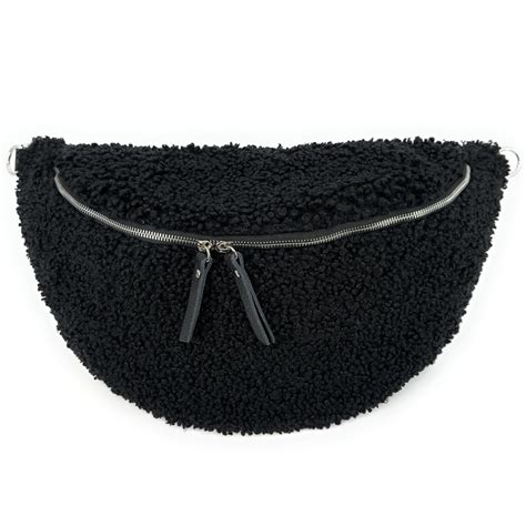 Sac Femme Sac banane géant en cuir et peluche LOU PILOU XXL