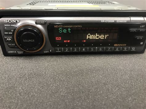 Old Classic 90s Sony Car Radio Cassette Player Cd Changer Control Xr