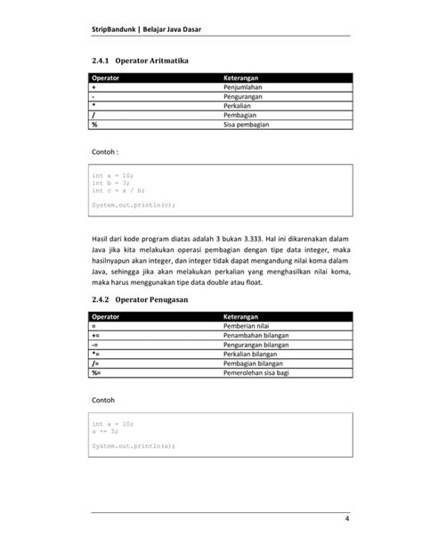 Belajar Java Dasar Pdf