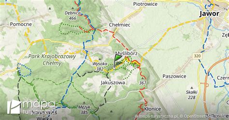 Rozejście szlaków mapa szlaków turystycznych mapa turystyczna pl