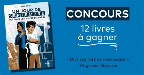 CONCOURS Gagnez Des Livres Un Jour De Septembre Et Tous Les Jours D