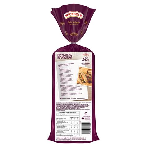 Pão de Forma Wickbold Do Forno 100 Nutrição Pacote 500g Nutrimaster