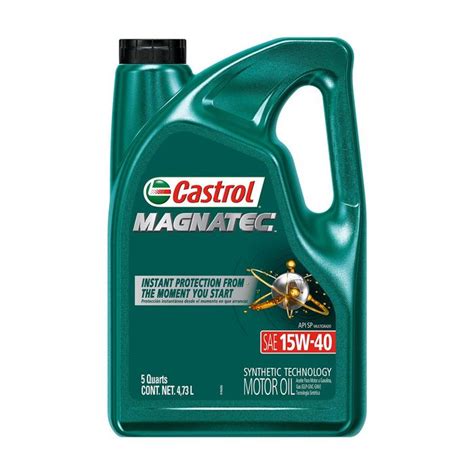 Aceite De Motor Castrol Semi Semi Sintetico 15W 40 5 Cuartos