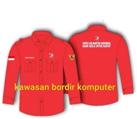 Jual Terbaru Seragam Partai PSI Kemeja Partai PSI Pdh Partai PSI Baju