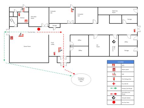 Free Editable Evacuation Plan Examples Templates EdrawMax