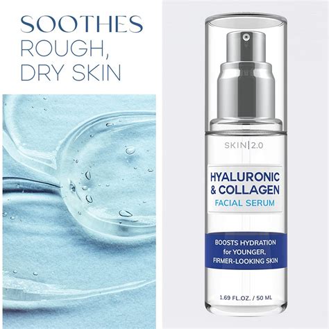 Skin 20 Suero facial de ácido hialurónico y colágeno bloquea la humedad