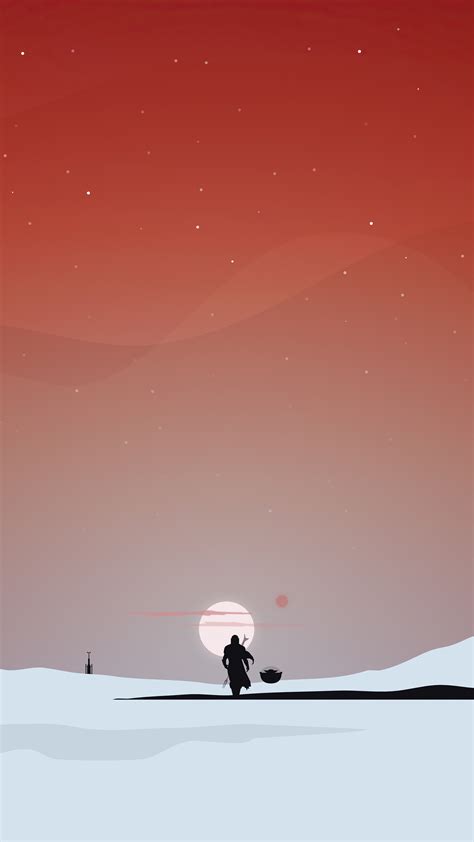 The Mandalorian Minimalist HD HD Phone Wallpaper Rare Gallery