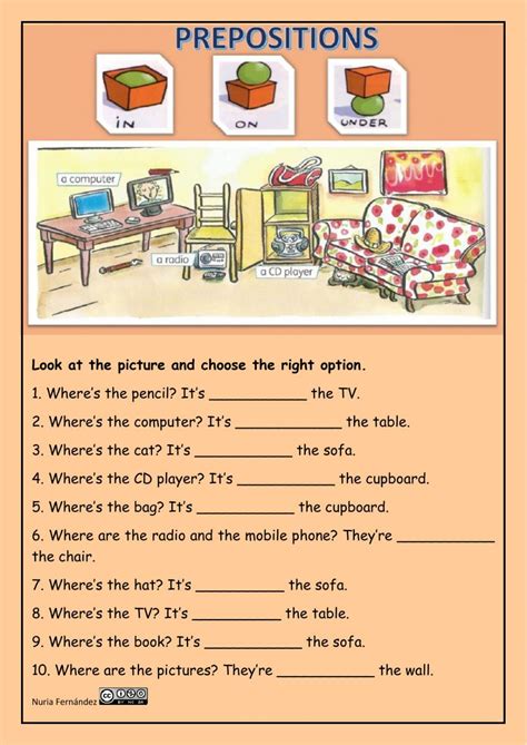 Preposition Activities Speech Language Activities Speech Language