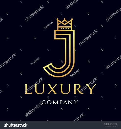 Letter J Crown Vector Logo Template Stock Vector Royalty Free