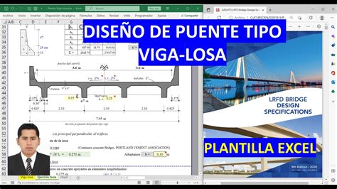 Dise O De Puente Tipo Viga Losa Con Aashto Lrfd Plantilla Excel