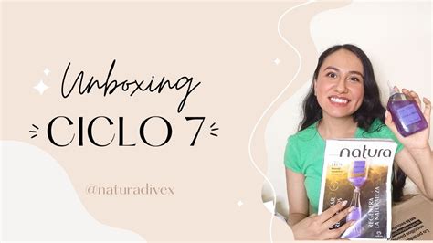 Unboxing Ciclo 7 Natura 2023 YouTube