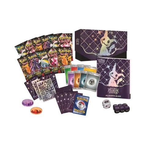 Pokemon TCG SV4 5 Scarlet Violet Paldean Fates Elite Trainer Box