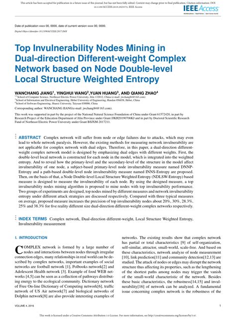 pdf top invulnerability nodes mining in dual direction different weight complex network based