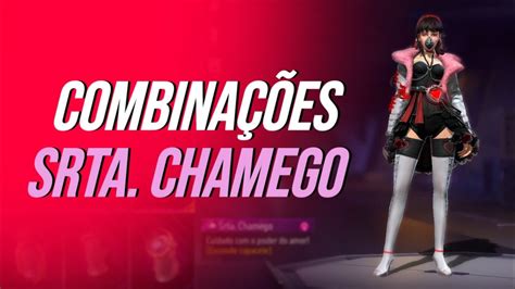 COMBINAÇÕES FEMININAS FF CONJUNTO SRTA CHAMEGO YouTube