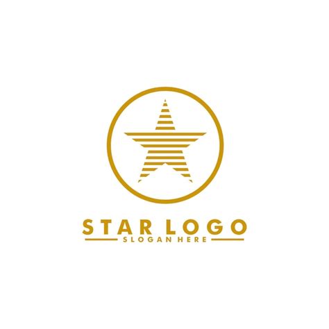 Vetor de ícone de logotipo estrela modelo de design de logotipo