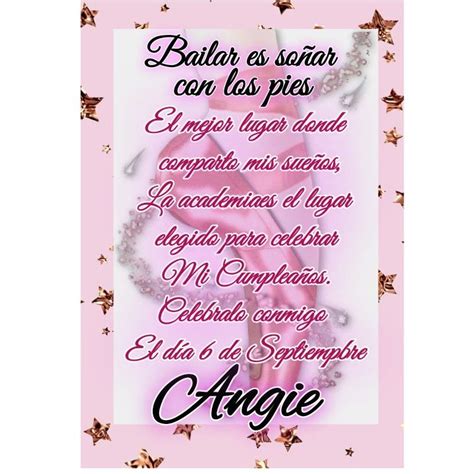 Pin Von Personalizado Motivarte Garay Auf Tarjeta De Invitaci N Ballet
