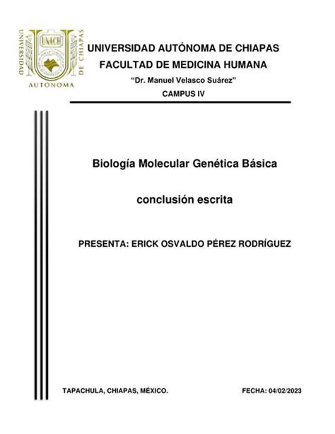 Biolog A Molecular Gen Tica B Sica Dr Proceso Udocz