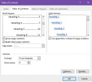 How To Customize Heading Levels For Table Of Contents In Word