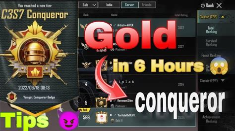 𝑫𝒂𝒚 𝟏 Gold To Conqueror solo rankpush Best strategy rankpush