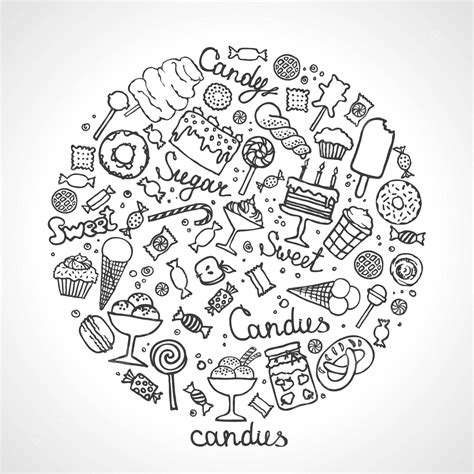 Ilustración De Dulces Aislados Diseño De Dulces Dulces Cumpleaños Vector Png Diseño Dulces
