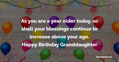 As You Are A Year Older Today So Shall Your Blessings Continue To