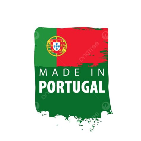 Vector Illustration Of Portugals Flag Against A White Background Vector