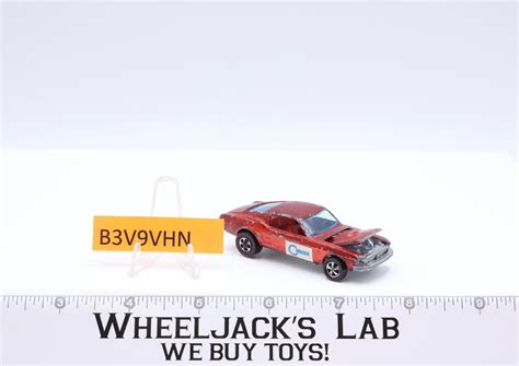 Custom Mustang Red 1967 Redline Hot Wheels Mattel Vintage RL RED