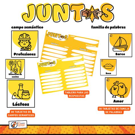 PACK JUNTOS CAMPO SEMÁNTICO Y FAMILIA DE PALABRAS Aula en Juego