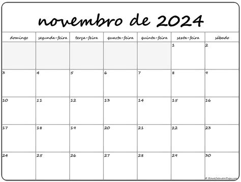 Novembro De Calendario Gr Tis Em Portugu S Calendario Novembro