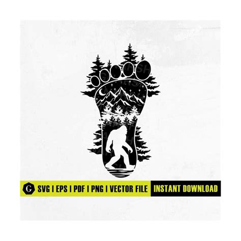 Bigfoot SVG Big Foot SVG Wild Monster Svg Yeti Svg S Inspire