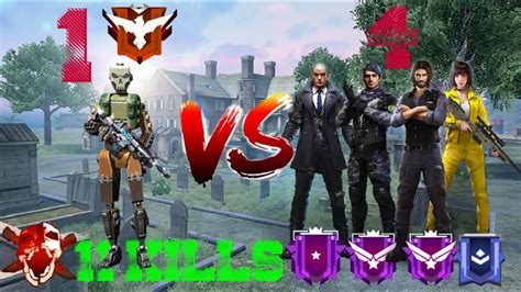 SOLO VS ESCUADRA FREE FIRE HEROICO YouTube