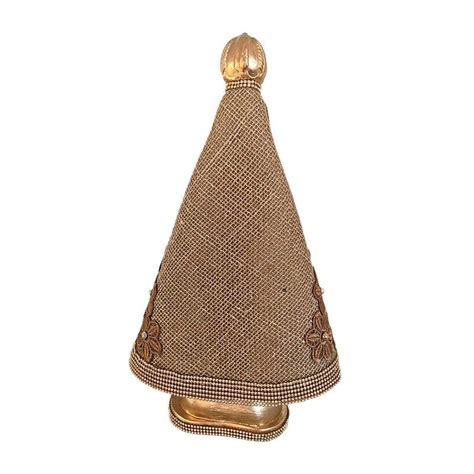 Nossa Senhora Aparecida 40cm Manto de Juta Divinário Melhor da arte