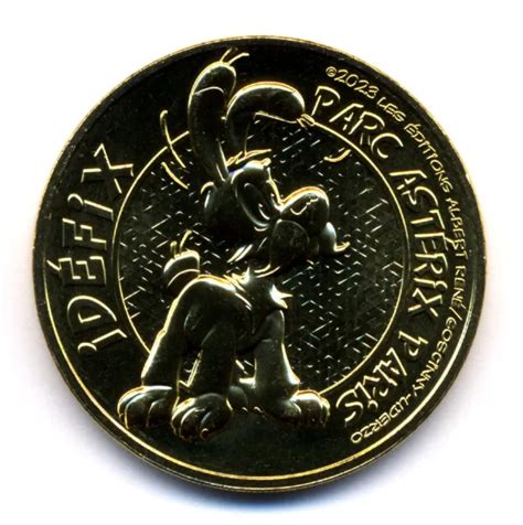 60 PLAILLY PARC Astérix Idéfix 12 2023 Monnaie de Paris EUR 5 00